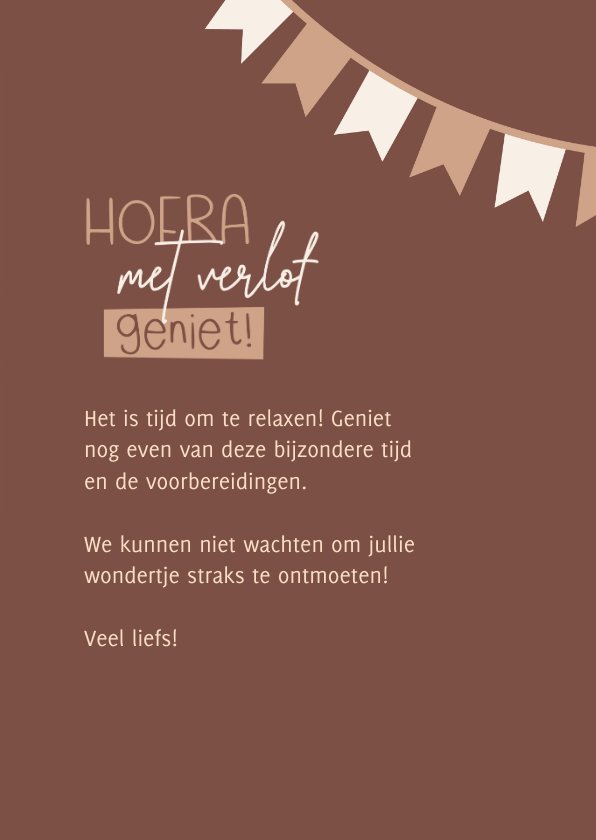 Hip felicitatiekaartje hoera met verlof | Kaartje2go