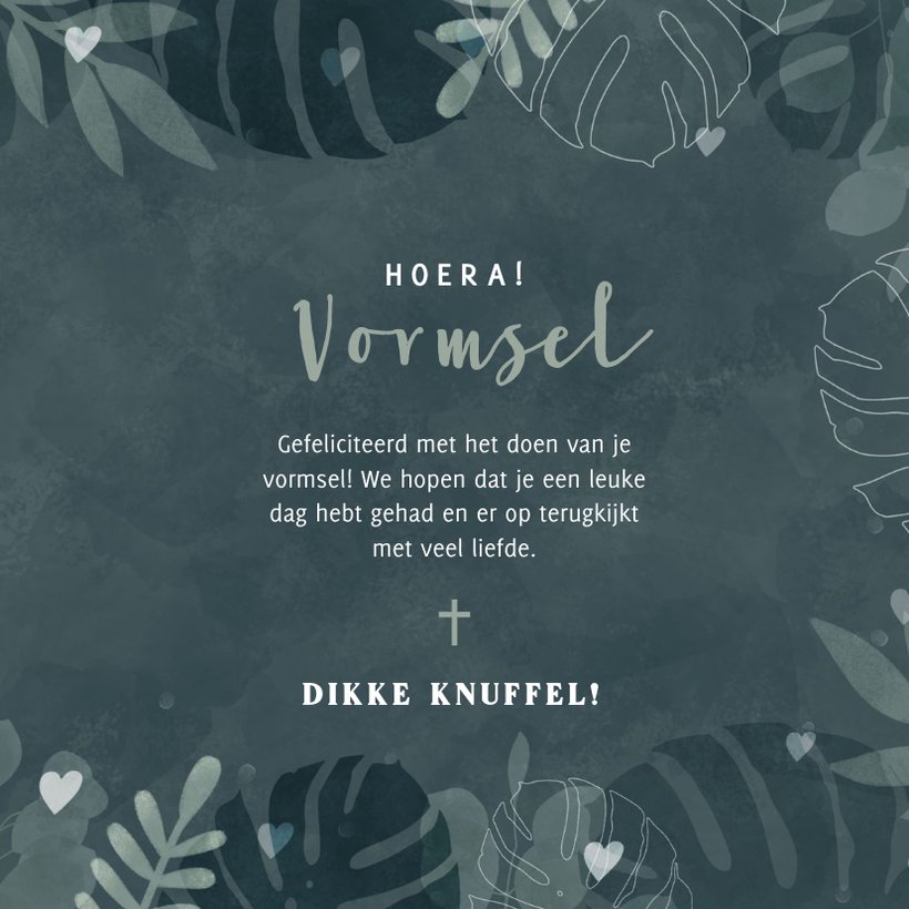 Hippe felicitatiekaart vormsel met | Kaartje2go