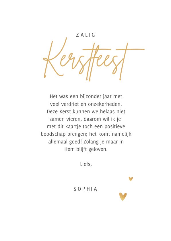 Kerstkaart christelijk hoop maretak mistletoe | Kaartje2go