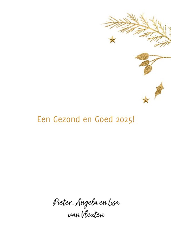 Kerstkaart fotocollage met kersttakjes | Kaartje2go