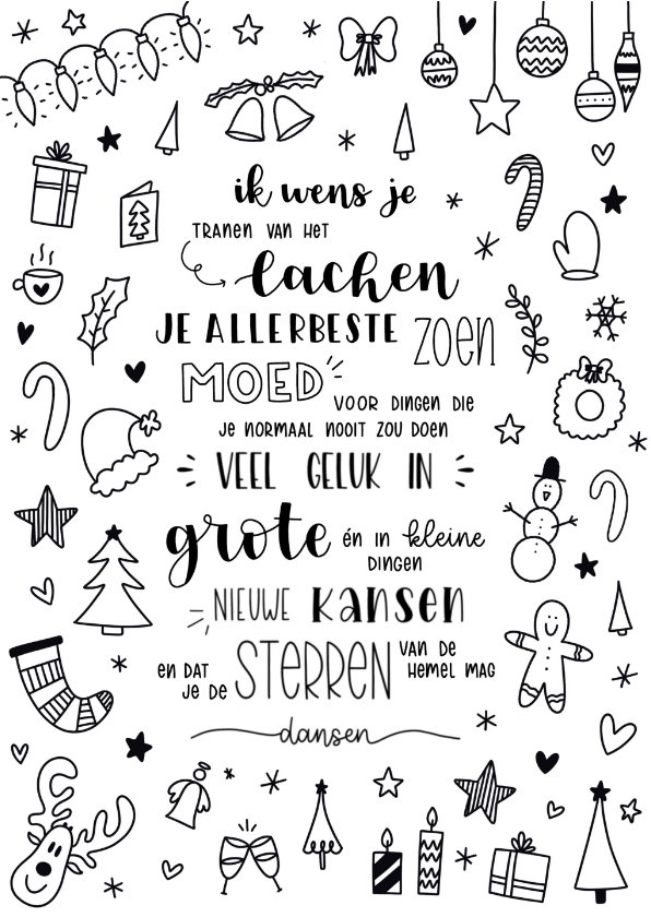 Kerstkaart- Ik wens je - Kerstkaarten | Kaartje2go