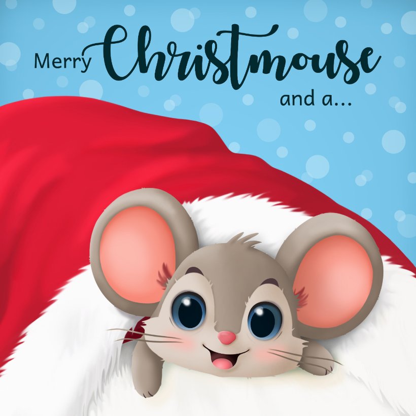 Kerstkaart kat en muis christmouse | Kaartje2go