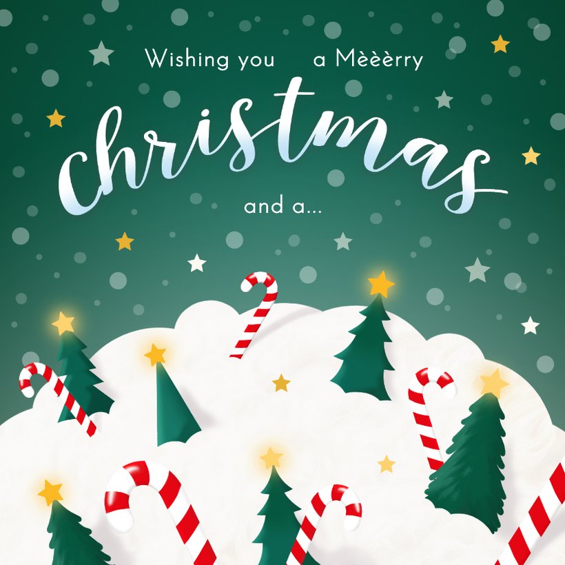Kerstkaart Merry schaapje - Kerstkaarten | Kaartje2go