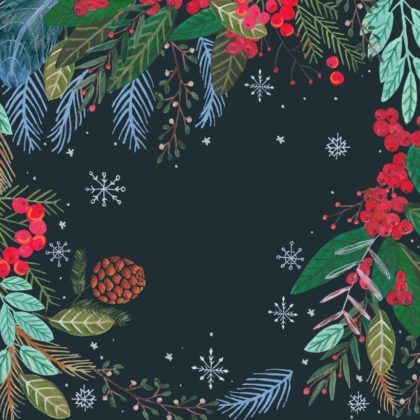 Kerstkaart Rendier tussen kersttakjes met | Kaartje2go