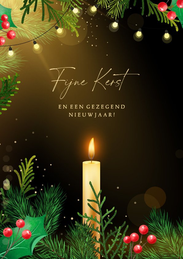 Kerstkaart traditioneel realistische | Kaartje2go