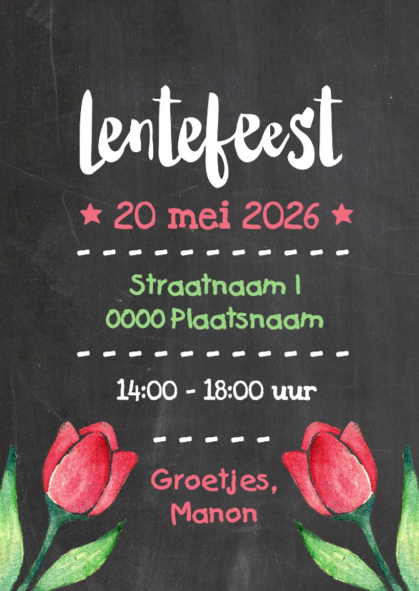 Lentefeest krijt bloemen - Communiekaarten | Kaartje2go Lentefeest krijt bloemen - Communiekaarten | Kaartje2go