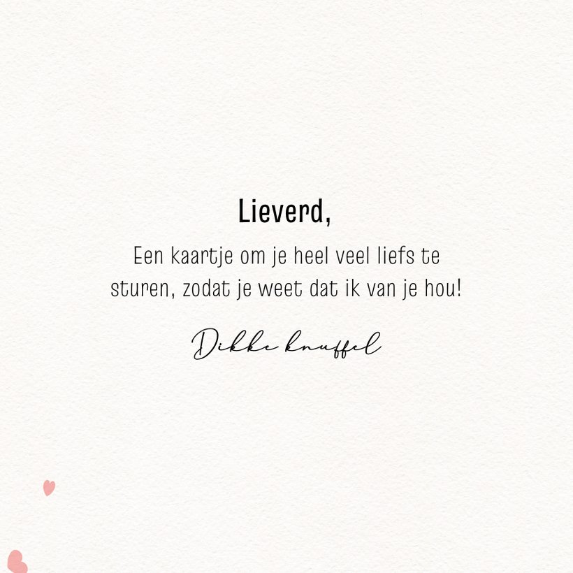 Liefde kaart'lot of love on the way | Kaartje2go