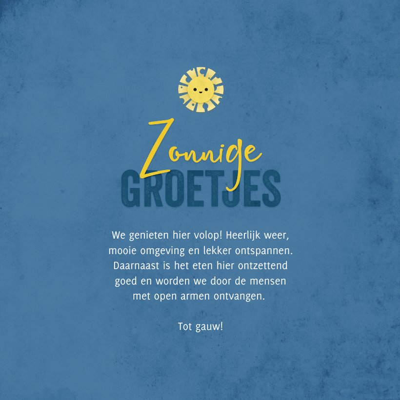 Maaslander fotokaart zonnige groetjes | Kaartje2go