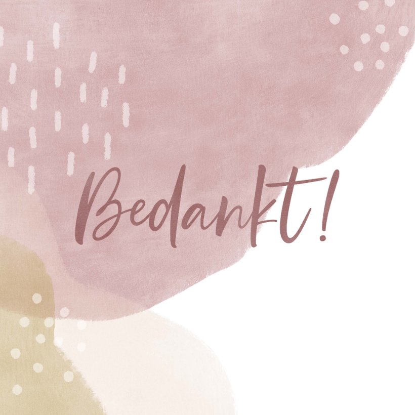 Moderne bedankkaart om de juf te bedanken | Kaartje2go