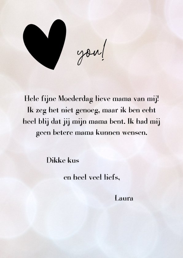 Moederdag- I love you mama - Moederdag kaarten | Kaartje2go