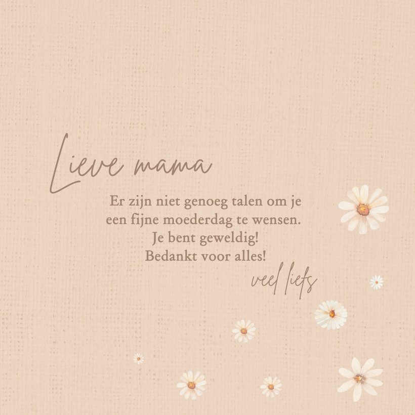 Moederdagkaart fijne moederdag verschillende | Kaartje2go