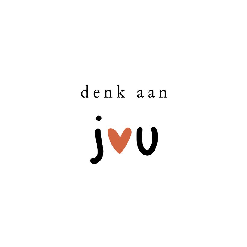 Nierstichting Denk aan jou met rood hartje | Kaartje2go