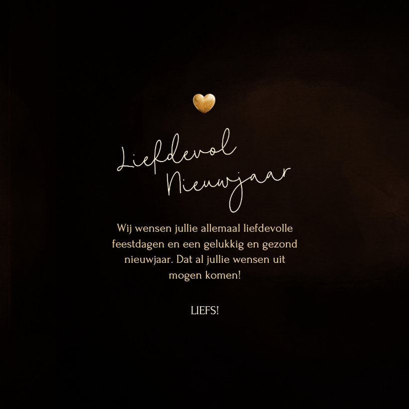 Nieuwjaarskaart liefdevol nieuwjaar met | Kaartje2go