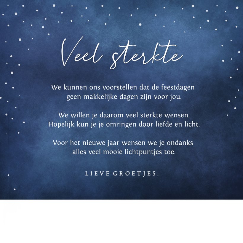 Nieuwjaarskaart veel sterkte kabouters met | Kaartje2go