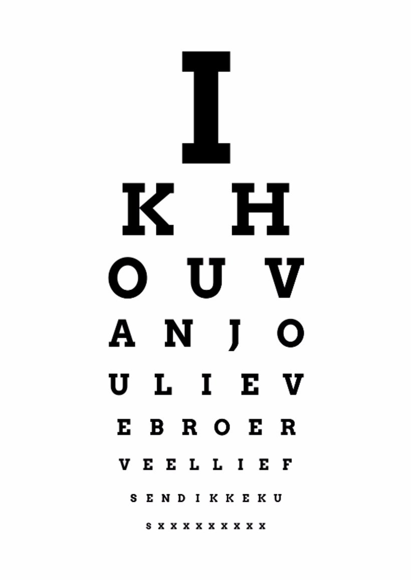 ogentest lieve broer-isf - Wenskaarten | Kaartje2go