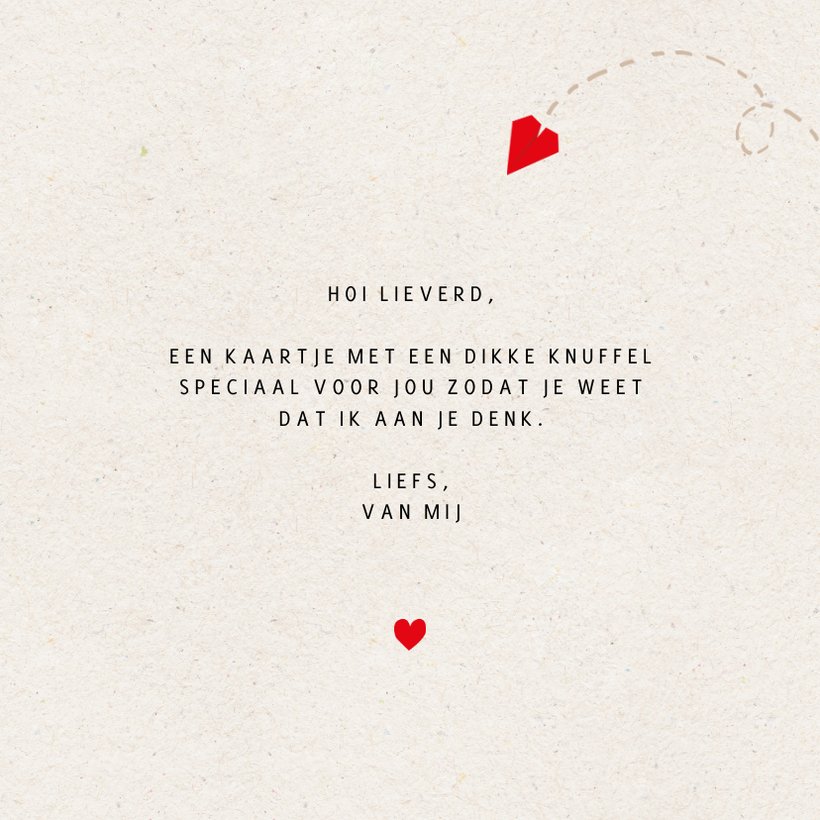 Sending a big hug for you zomaar kaart | Kaartje2go