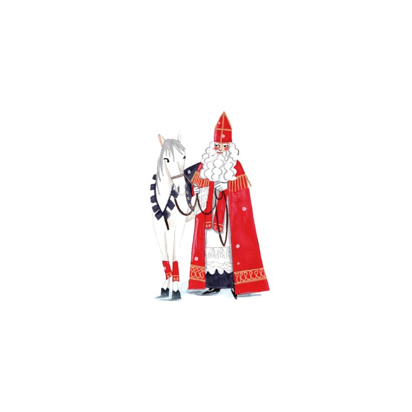 Sint en Piet op het dak - Sinterklaaskaarten | Kaartje2go