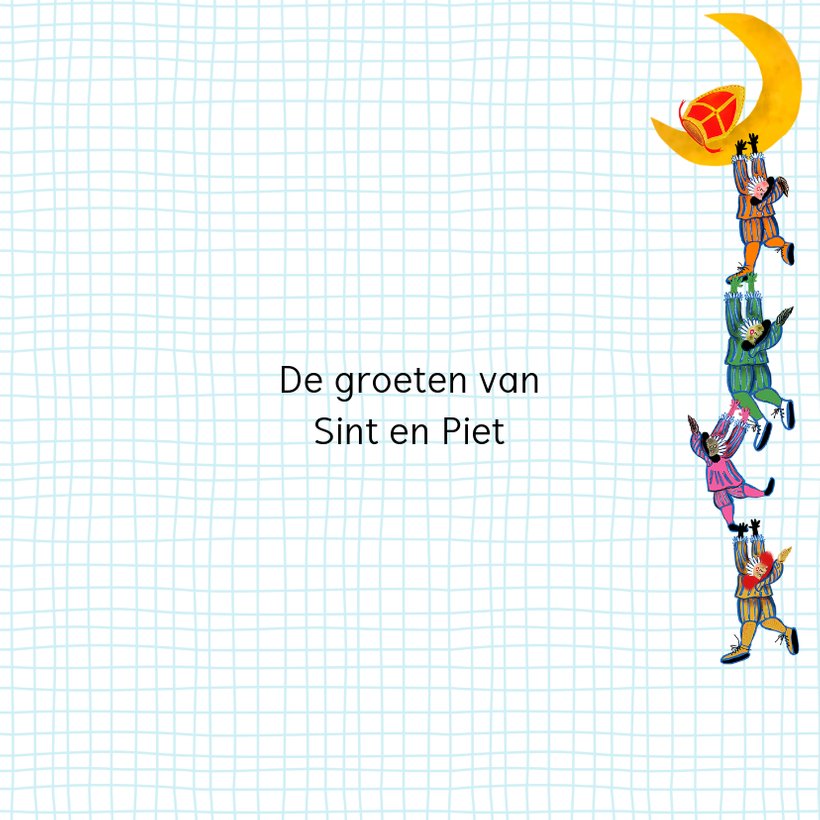 Sinterklaas kaart met chocolade-letter L | Kaartje2go