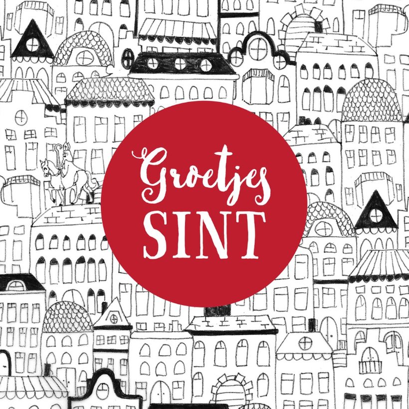 Sinterklaaskaart brief van Sint wortel tekening | Kaartje2go
