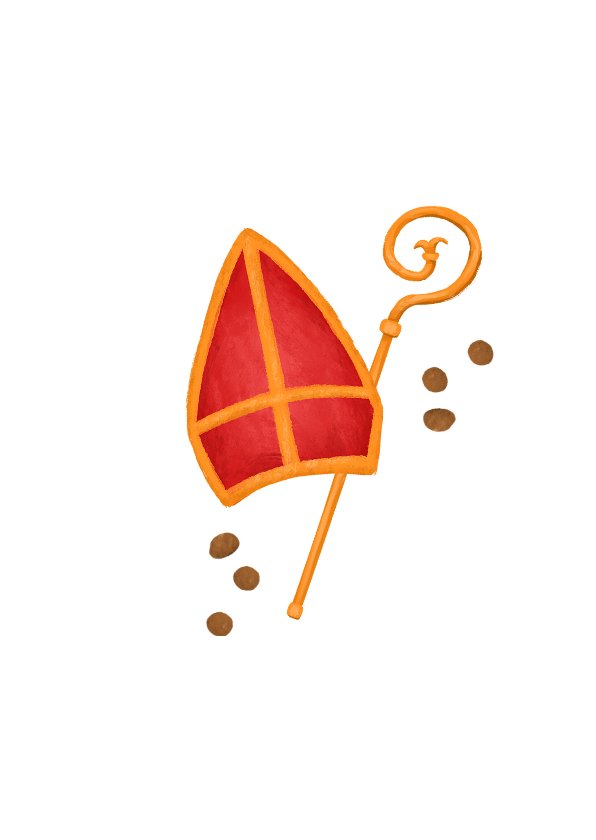 Sinterklaaskaart foto Sint mijter cadeau's | Kaartje2go