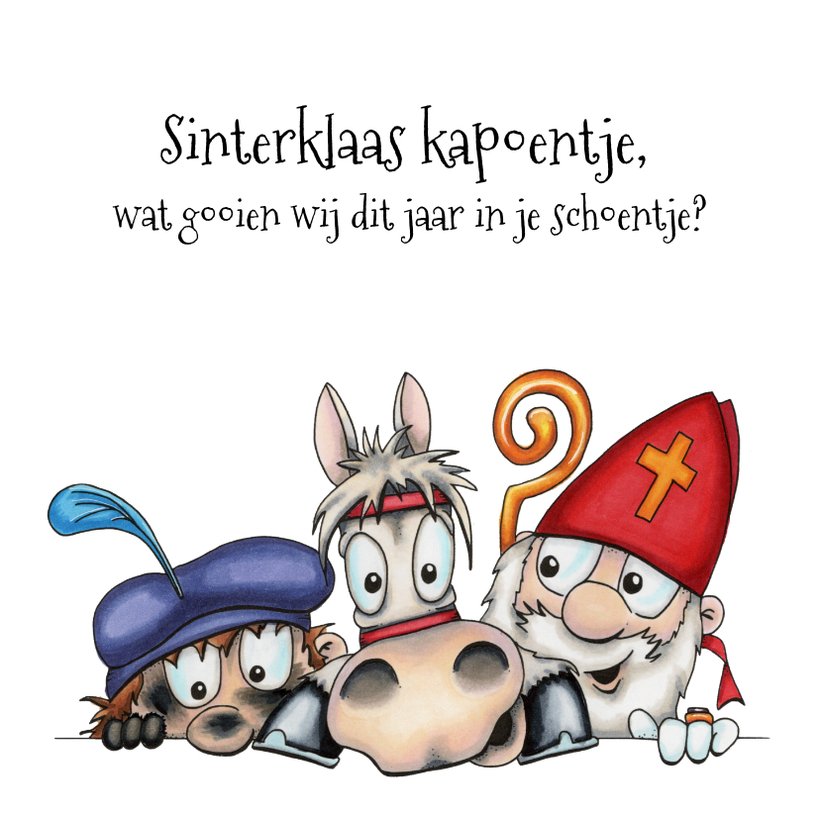 Sinterklaaskaart Sint Piet en Ozosnel | Kaartje2go