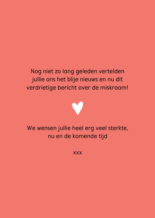 Sterkte gedicht vroege miskraam | Kaartje2go