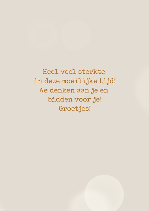 Sterkte kaart met bemoedigende bijbeltekst en | Kaartje2go