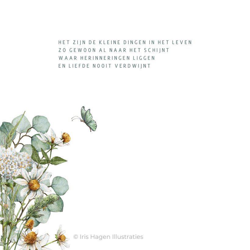 Sterktekaart in liefdevolle herinnering met | Kaartje2go