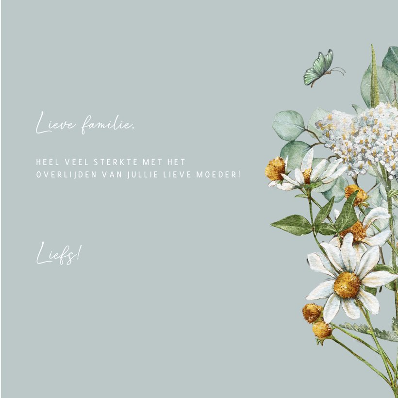Sterktekaart in liefdevolle herinnering met | Kaartje2go
