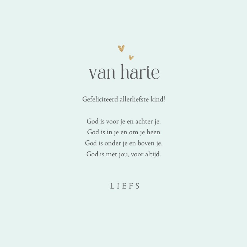 Stijlvolle christelijke verjaardagskaart Gods | Kaartje2go