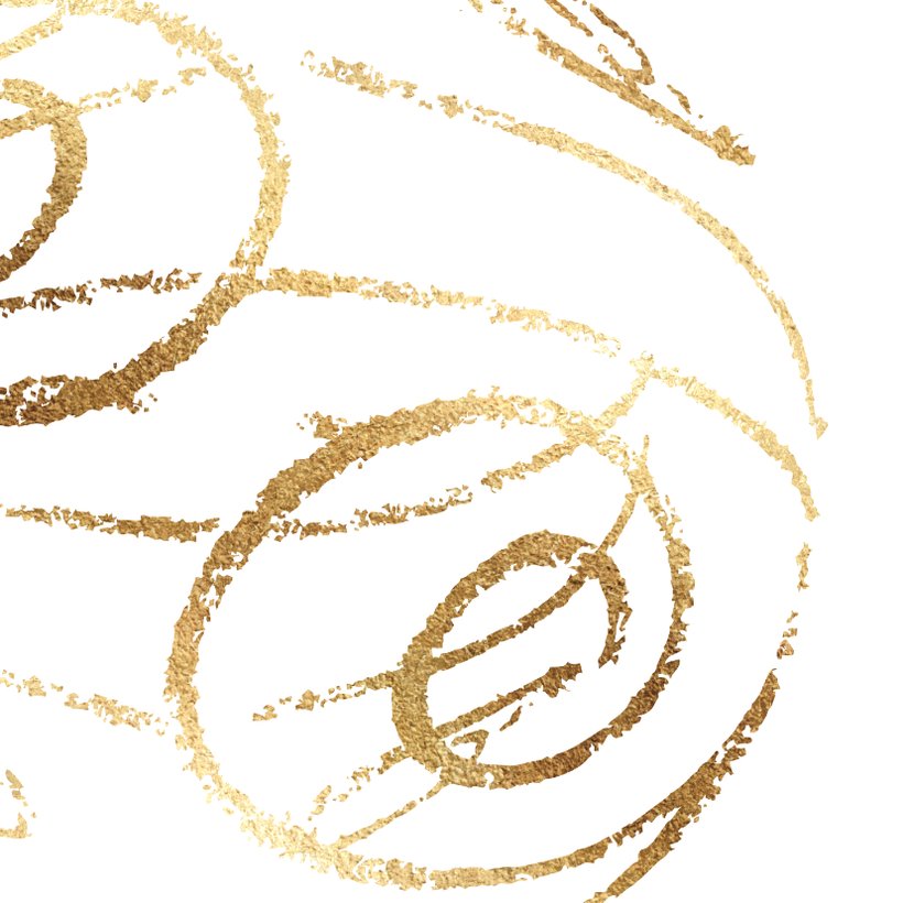 Stijlvolle foto kerstkaart goud verf strepen | Kaartje2go