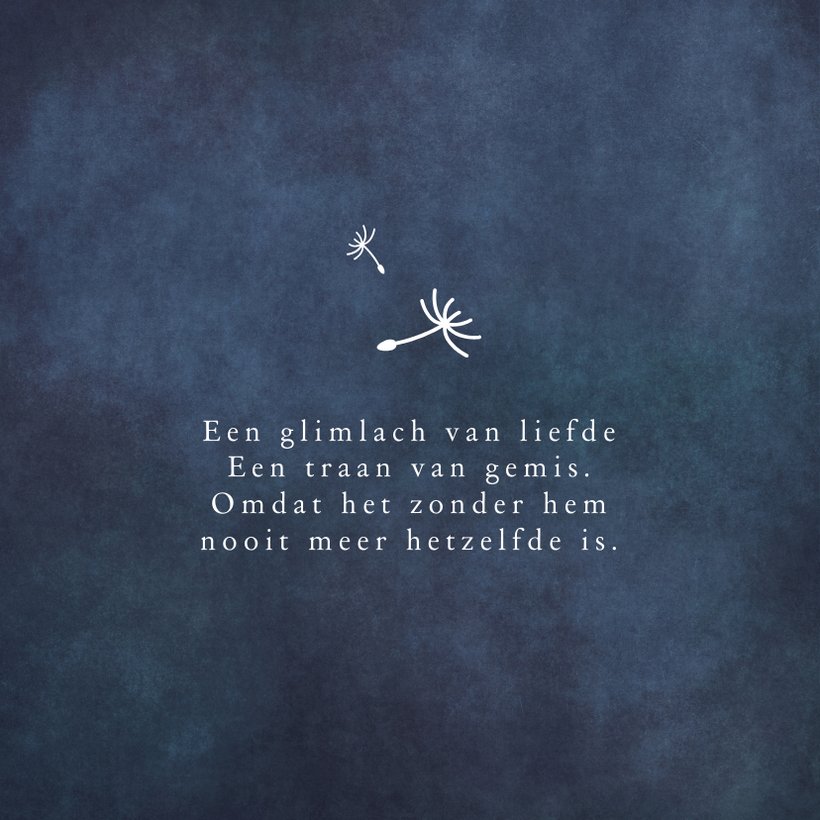 Stijlvolle kaart voor Vaderdag bij overlijden | Kaartje2go