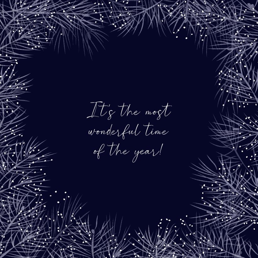 Stijlvolle kerstkaart kersttakjes sterren | Kaartje2go