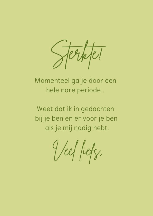 Stijlvolle sterkte kaart met libelle | Kaartje2go