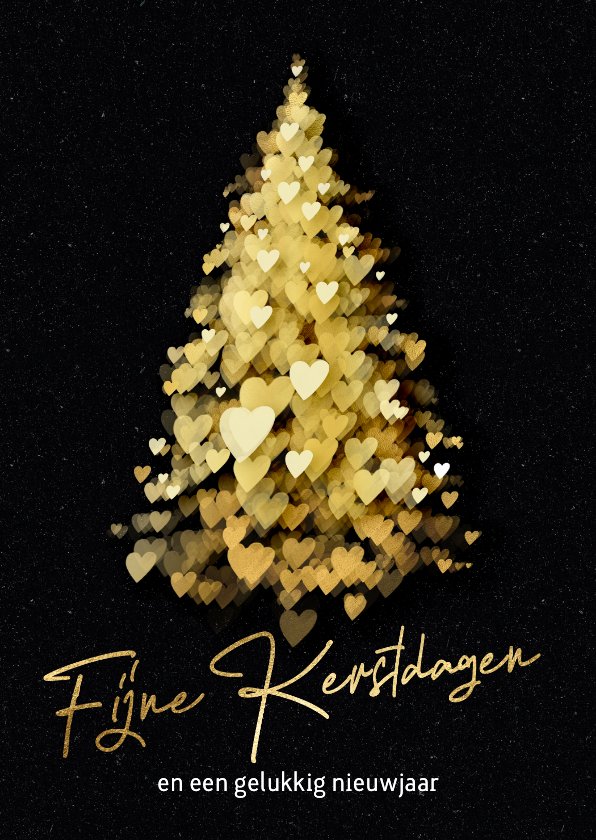 Stijlvolle zakelijke kerstkaart kerstboom | Kaartje2go
