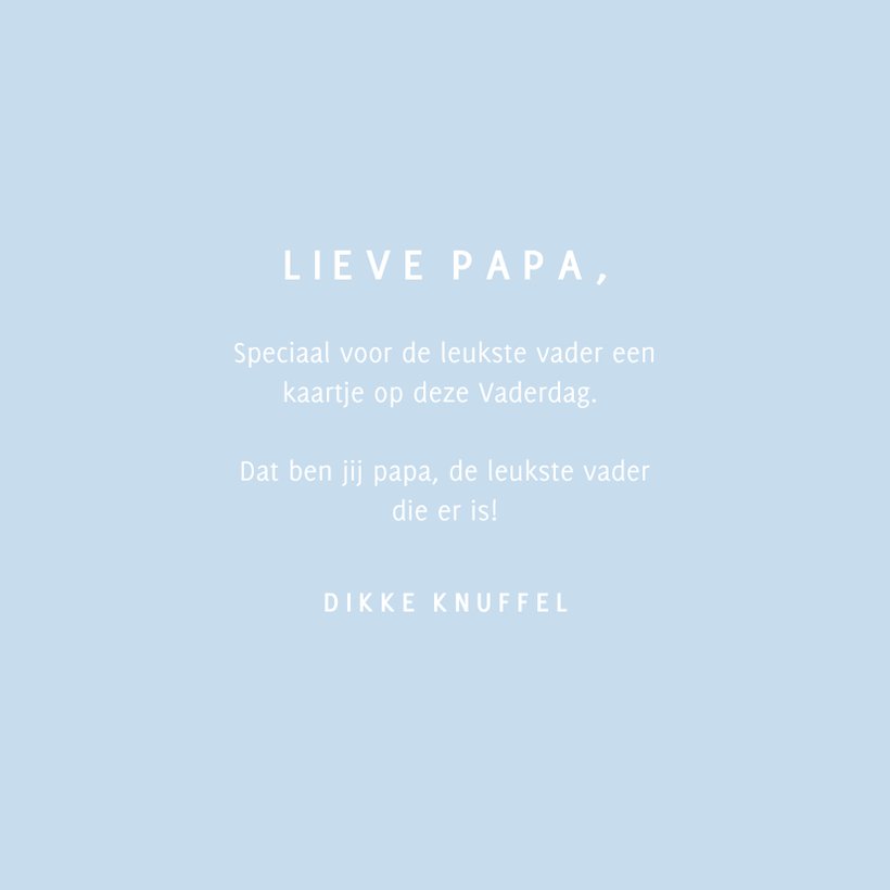 Trendy blauwe vaderdagkaart fijne Vaderdag | Kaartje2go