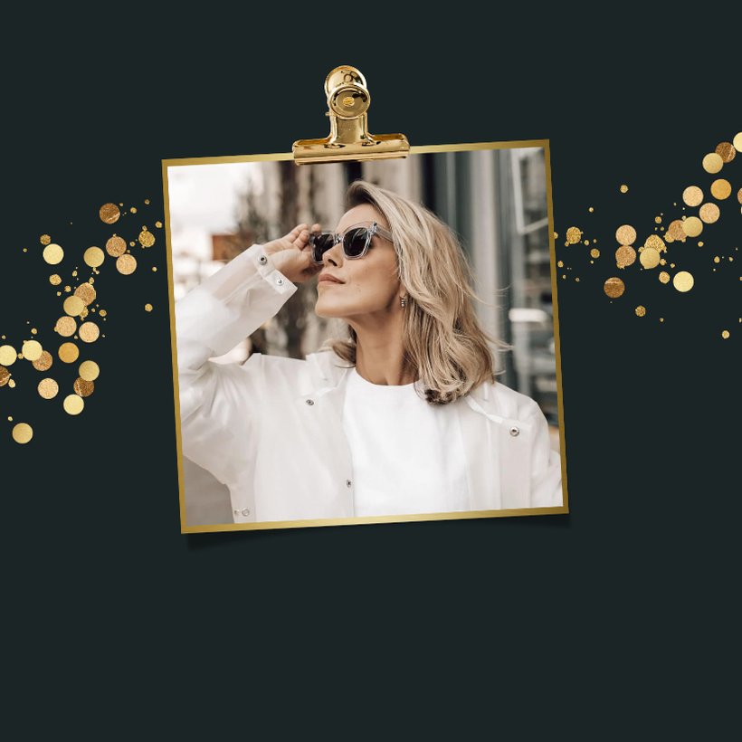 Trendy verjaardagskaart'Sweet 50' getal goud | Kaartje2go