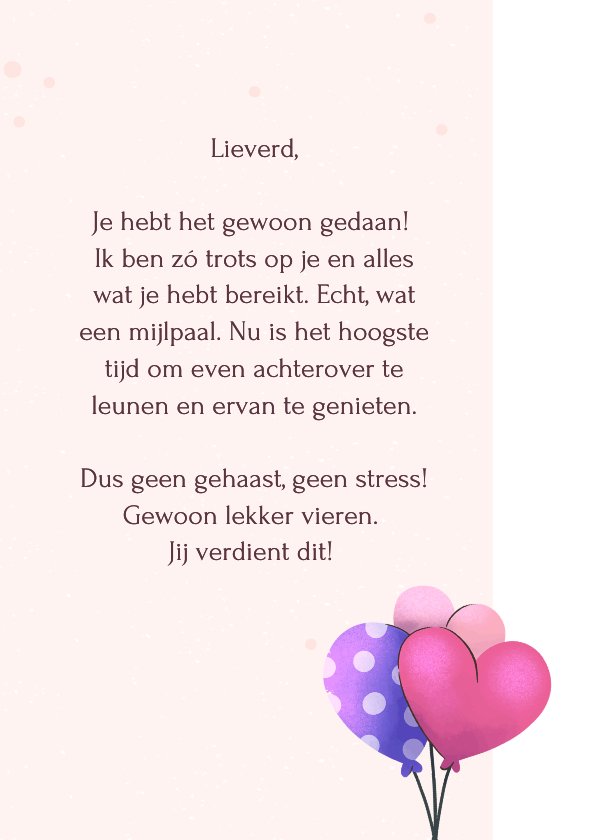 Trots op jou, positieve wenskaart - Wenskaarten | Kaartje2go