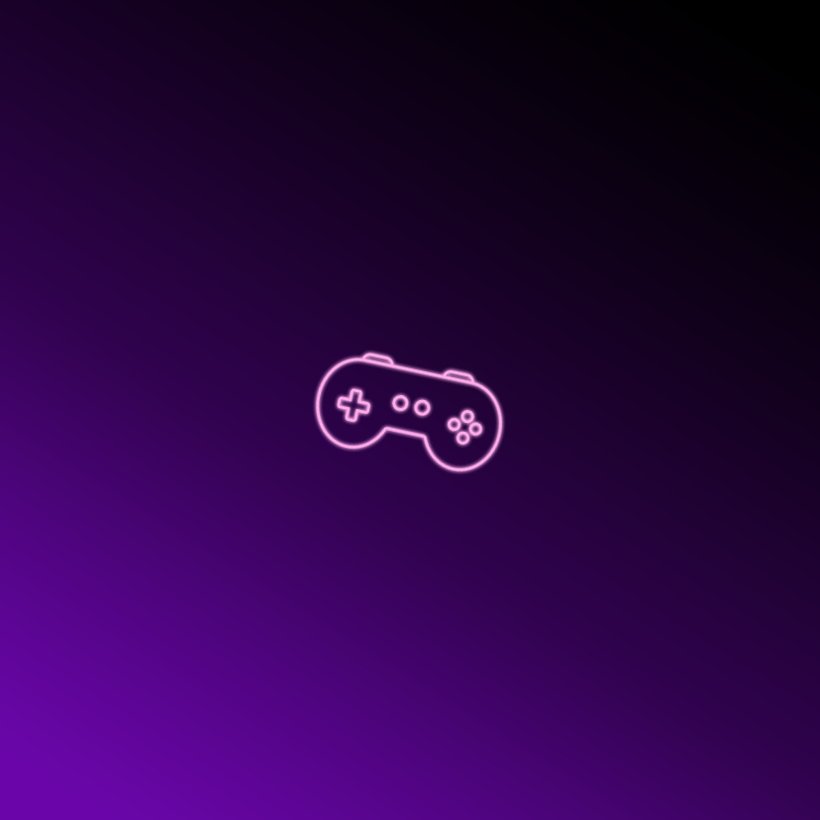 Uitnodiging game feestje met paarse neon meisje | Kaartje2go