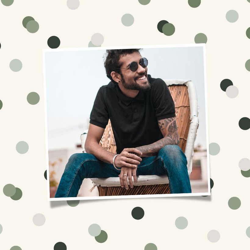 Uitnodiging surpriseparty sssht groene confetti | Kaartje2go