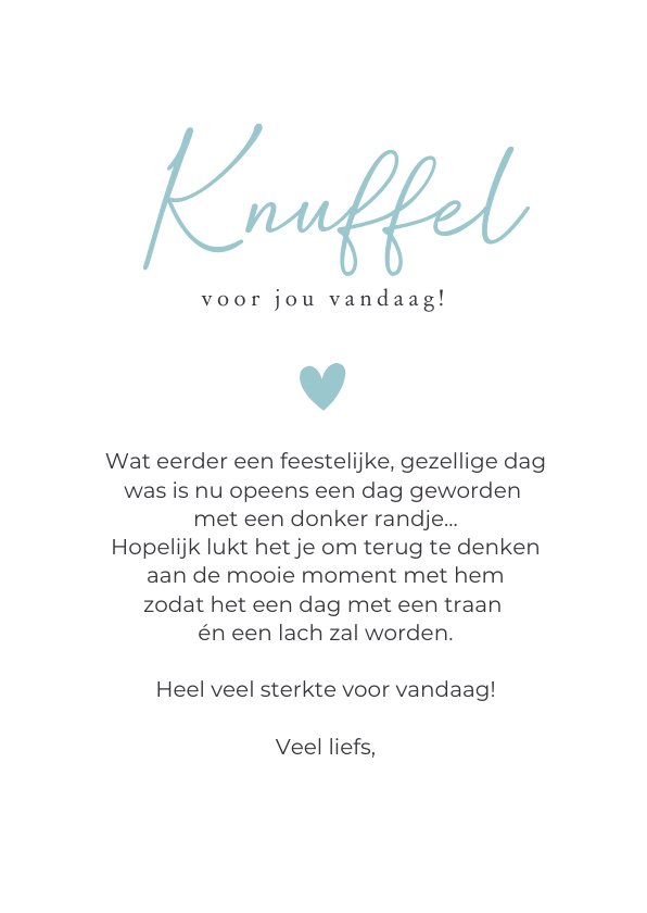 Vaderdag sterkte kaart bij overlijden vader met | Kaartje2go