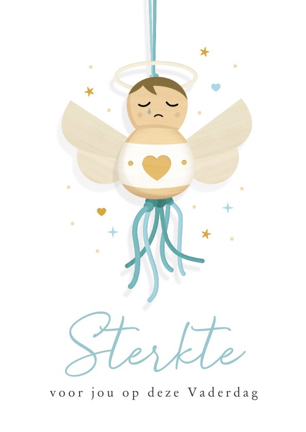 Vaderdag sterkte kaart bij overlijden vader met | Kaartje2go