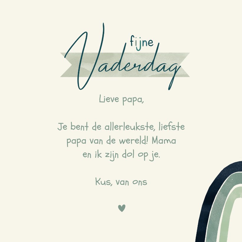 Vaderdagkaart fijne Vaderdag met grote foto en | Kaartje2go