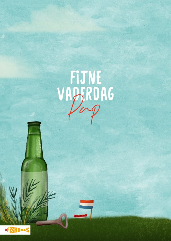Vaderdagkaart met bierflesjes | Kaartje2go
