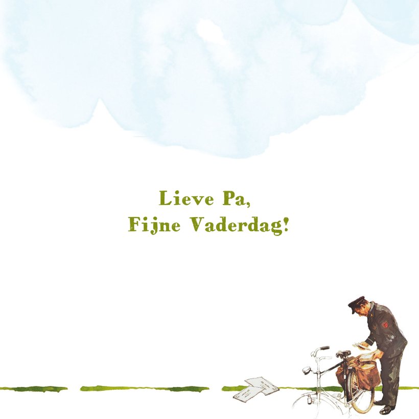 Vaderdagkaart post post post voor de beste pa | Kaartje2go