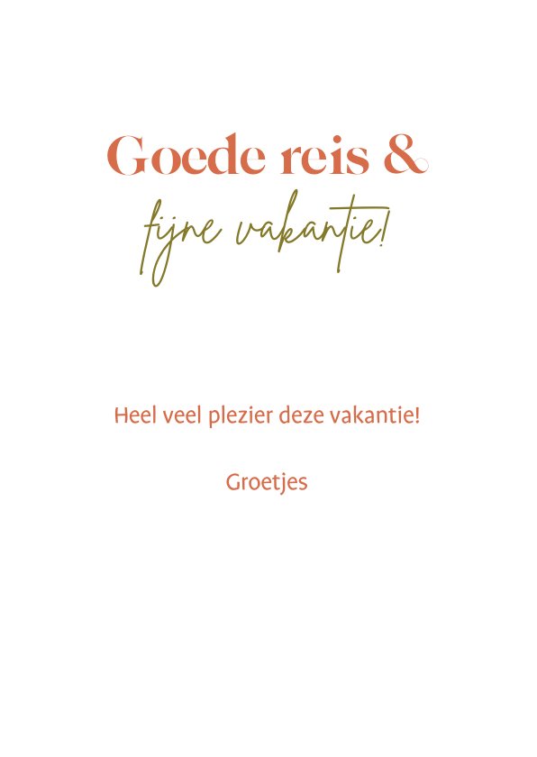 Vakantiekaart met camper om een goede reis te | Kaartje2go