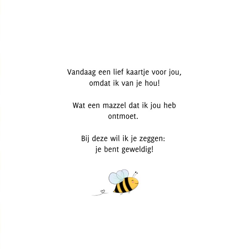 Valentijnskaart het liefste ben ik bij jou | Kaartje2go