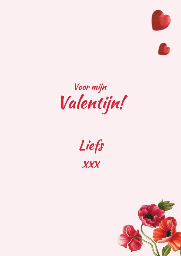 valentijnskaart met kat ik denk de hele dag aan | Kaartje2go