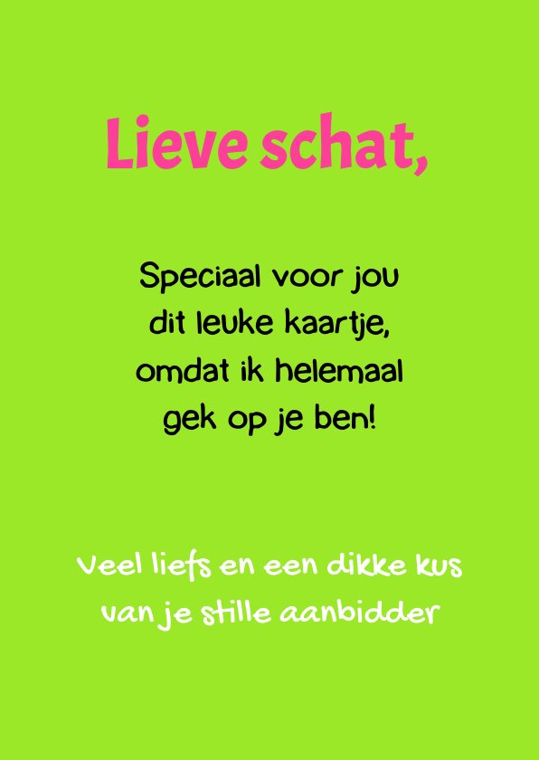 Valentijnskaart met pakje kauwgom | Kaartje2go