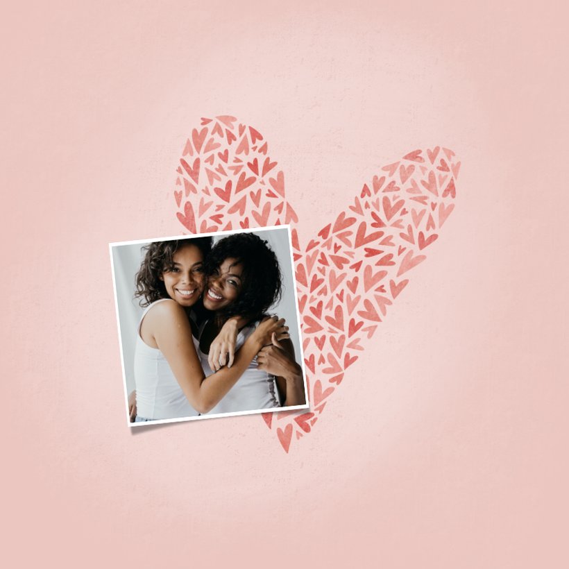 Valentijnskaart voor de liefste VRIENDIN met | Kaartje2go